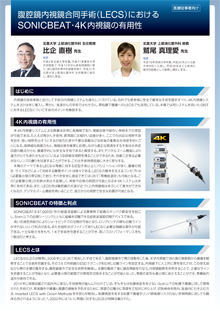 LECSにおけるSONICBEAT・4K内視鏡の有用性|動画・レポート|オリンパス医療ウェブサイト メディカルタウン